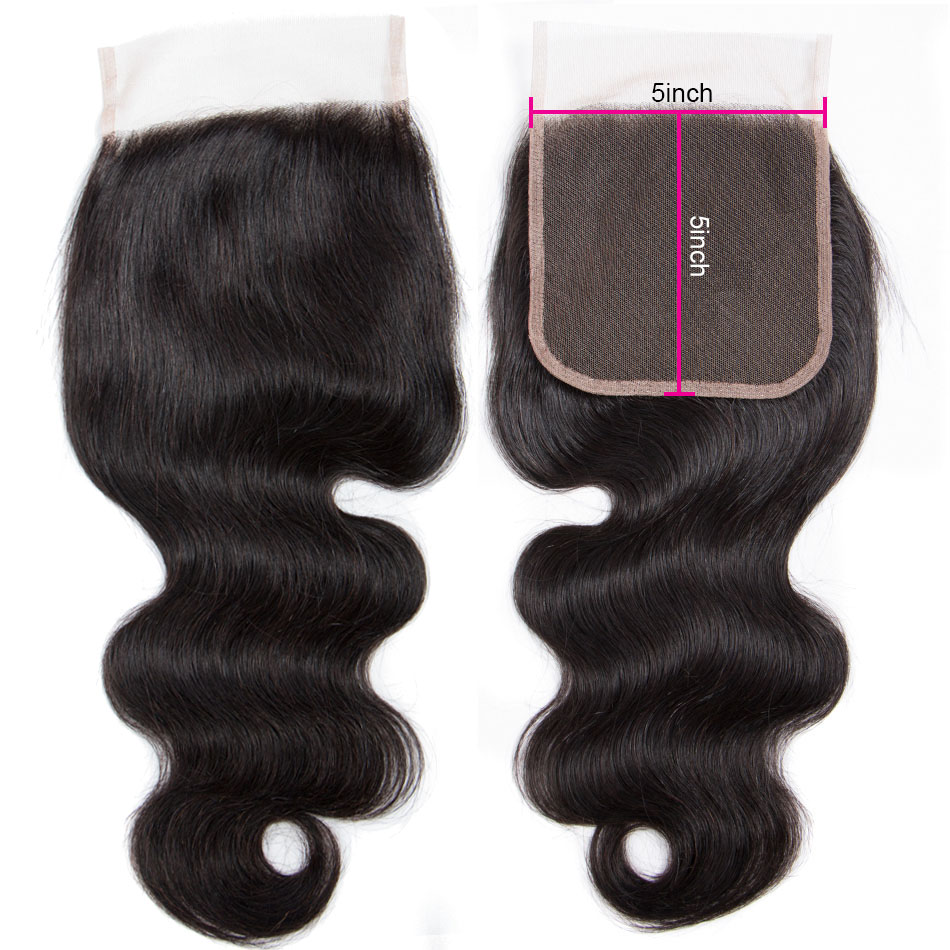 Virgin Body Wave Human Hair 5X5 Lace Closure | Recool Hair